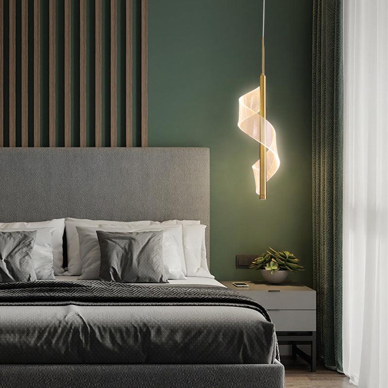 Led Pendant Light Acrylic Curvy Pendant Light – Stello Light Studio